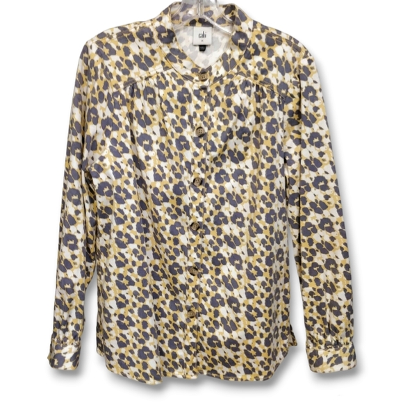 CAbi | Jackets & Coats | 39 Cabi Providence Shirt Jacket Safari Leopard ...